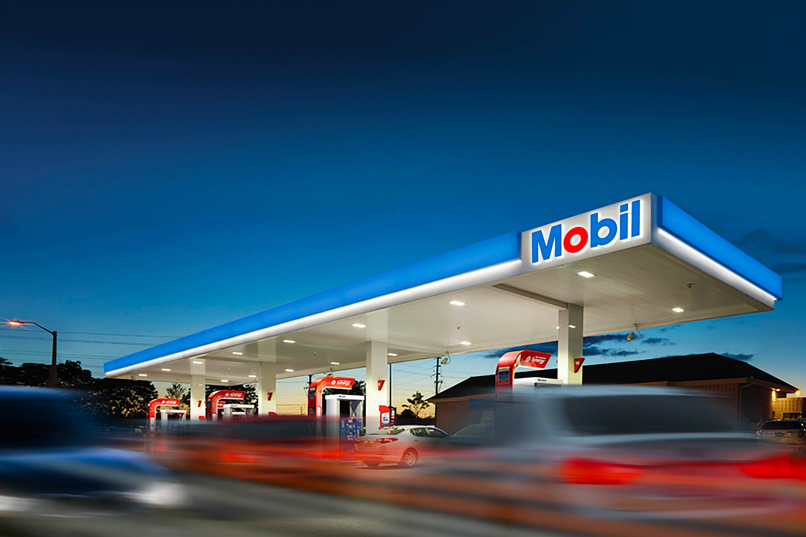 Mobil Gas Station Logo